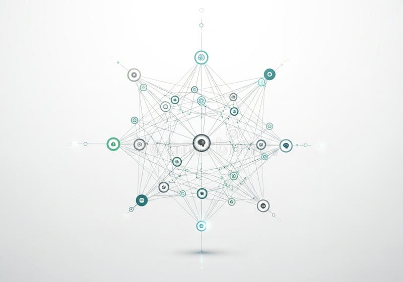 Geometric Digital Network Design Stock Illustrations – 352,997 ...