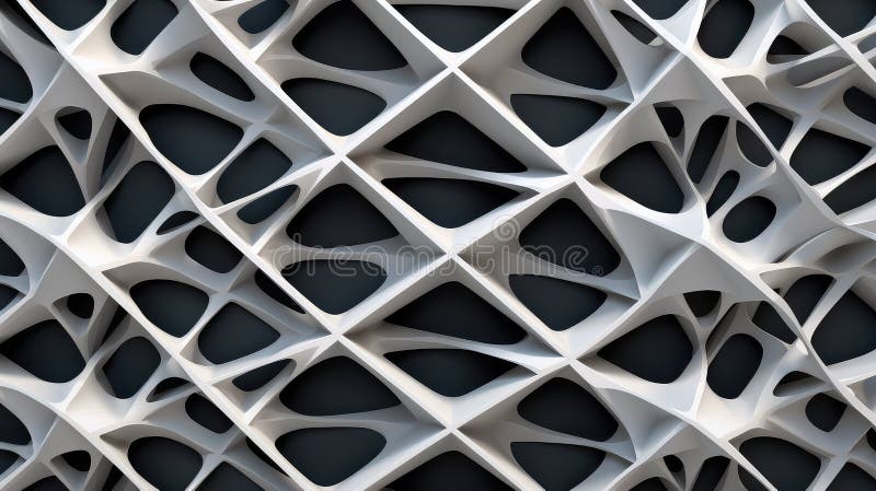 Dimensional Lattice Mesh Vector Abstraction, 3D Polygonal Design ...