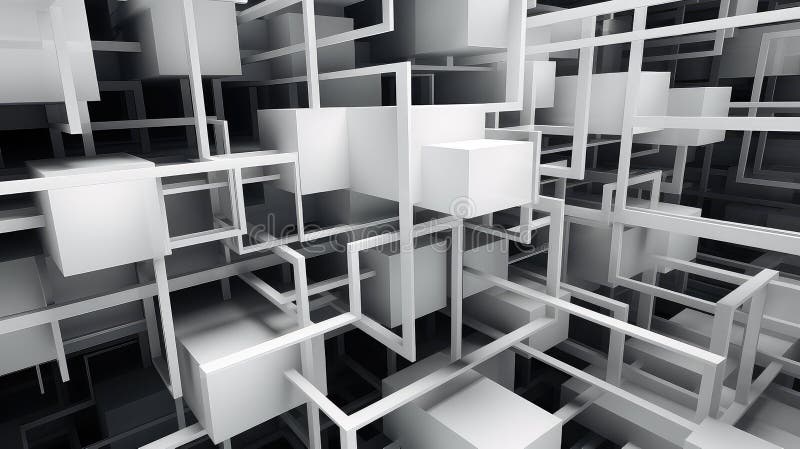 Dimensional Lattice Mesh Vector Abstraction, 3D Polygonal Design ...