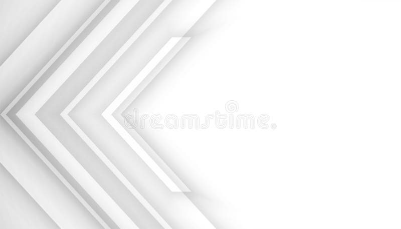 Geometric Directional Arrow White Backdrop with Text Space Stock Vector ...