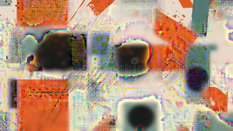 Geometric Distress Design of Abstract Brutalist Pattern Artwork with ...