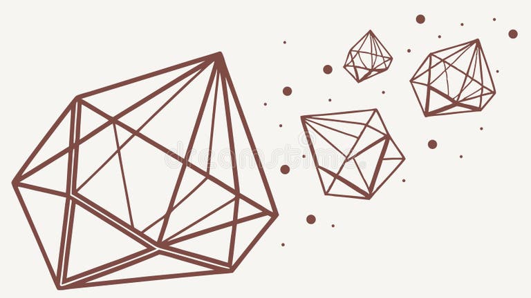 Geometric Dodecahedron and Polyhedra, Abstract Forms, Vector Design Generative AI Stock ...