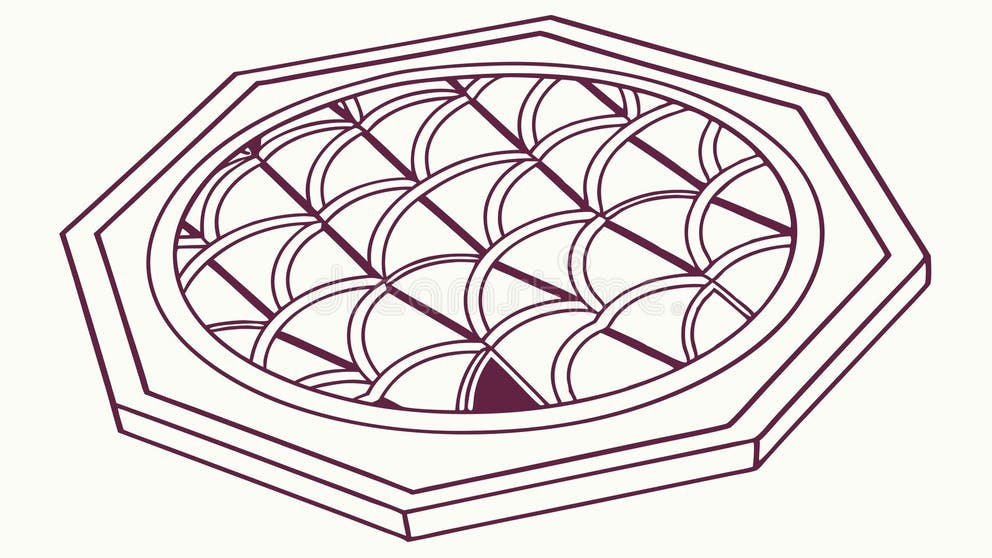 Geometric Dome Pattern, Abstract Interlocking Design, Vector Design ...