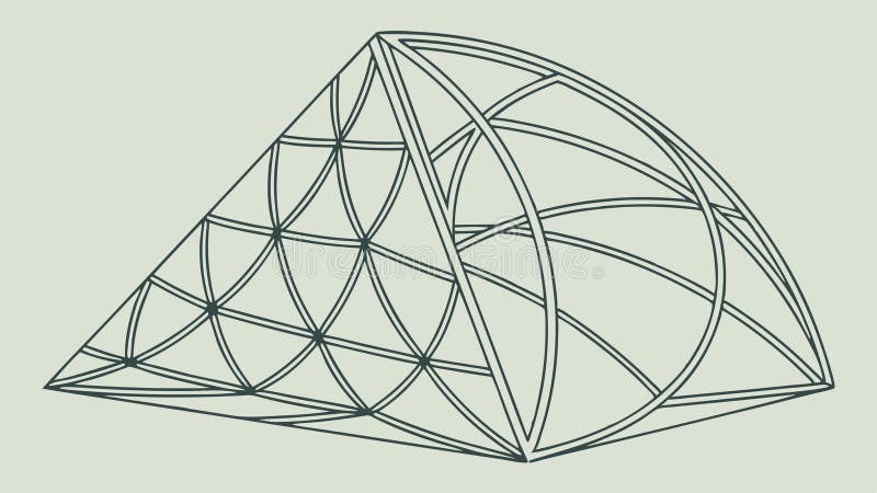 Geometric Dome Structure, Abstract Design, Vector Design Generative AI ...