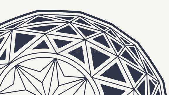 Geometric Dome Structure Architectural Building Element Design, Vector ...