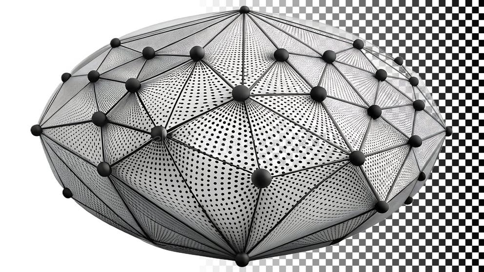 Geometric Dome Structure, Wireframe Design, Modern Architecture, and ...