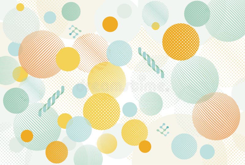 Geometric Dots, Pattern Illustration Stock Vector - Illustration of ...