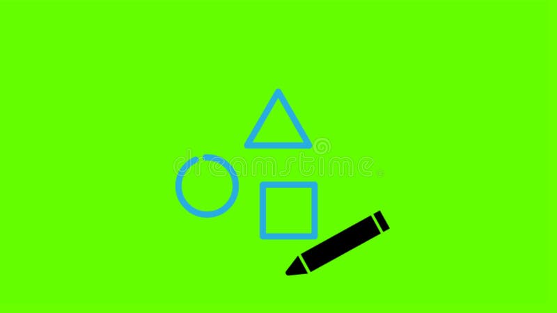 Drawing a Red Circle on a Black Screen. Stock Video - Video of design ...