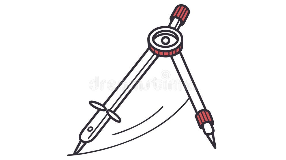 Geometric Drawing Compass Vector Art, Design & Architecture, Vector ...