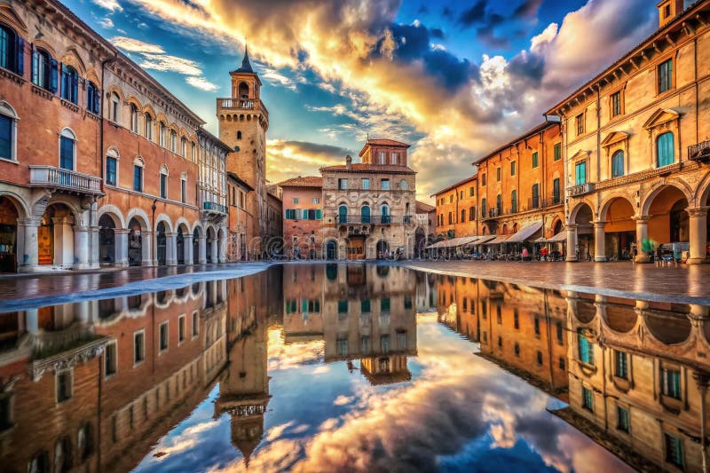 A Geometric Dreamscape Exploring the Distorted Perspective of Ferrara ...