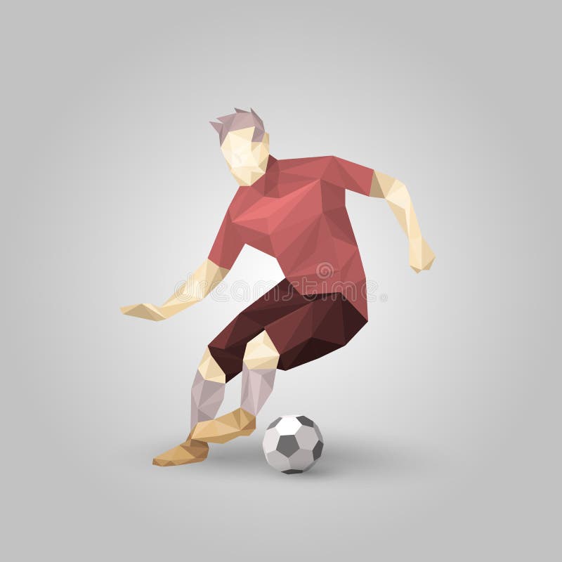 Geometric dribble a ball stock vector. Illustration of silhouette ...