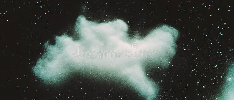Geometric Dust Overlay with Illuminated Shapes on a Dark Background for ...