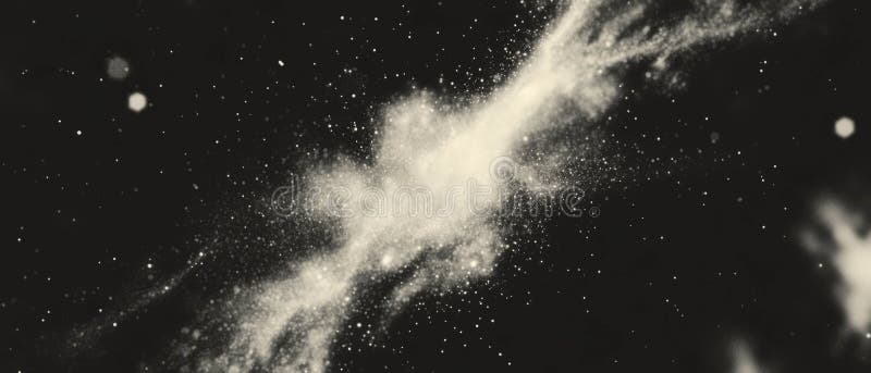 Geometric Dust Patterns with a Clear Central Area Against a Black ...