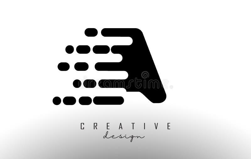 Geometric and Dynamic Letter a Logo Design with Movement Effect Stock ...