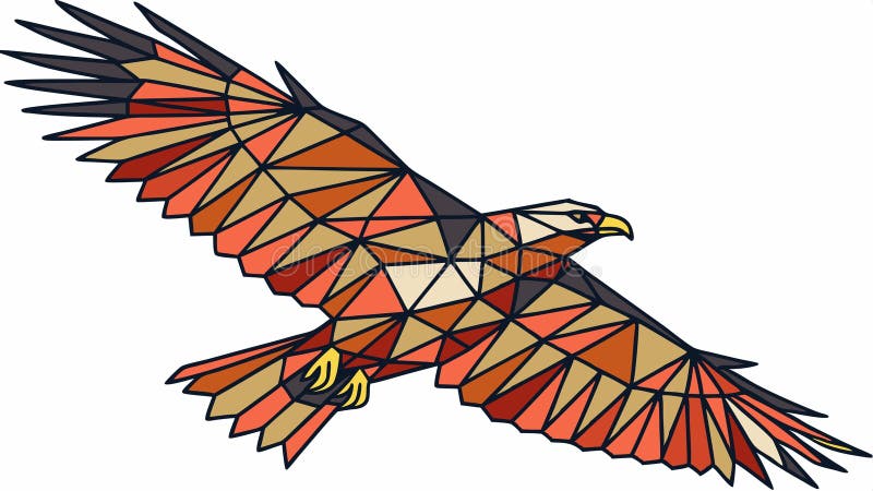 Geometric Eagle in Flight with Dynamic Patterns, Vector Design ...