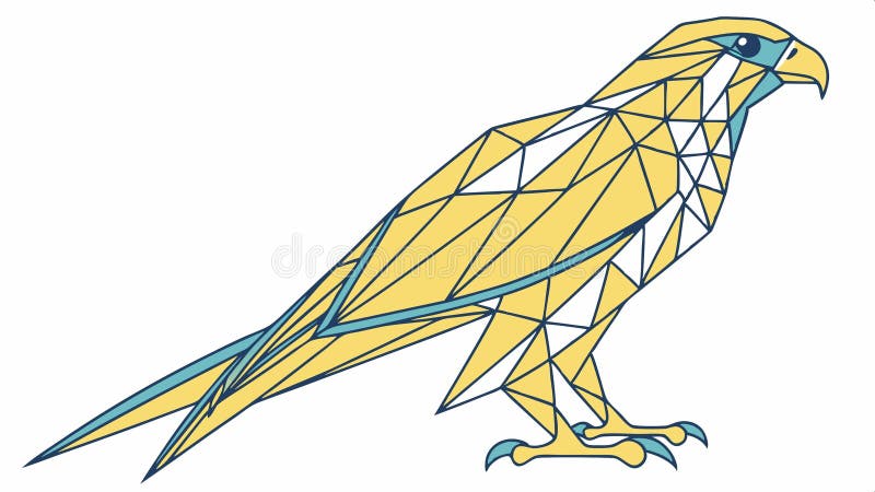 Geometric Eagle Illustration, Modern Bird and Wildlife Design Vector ...