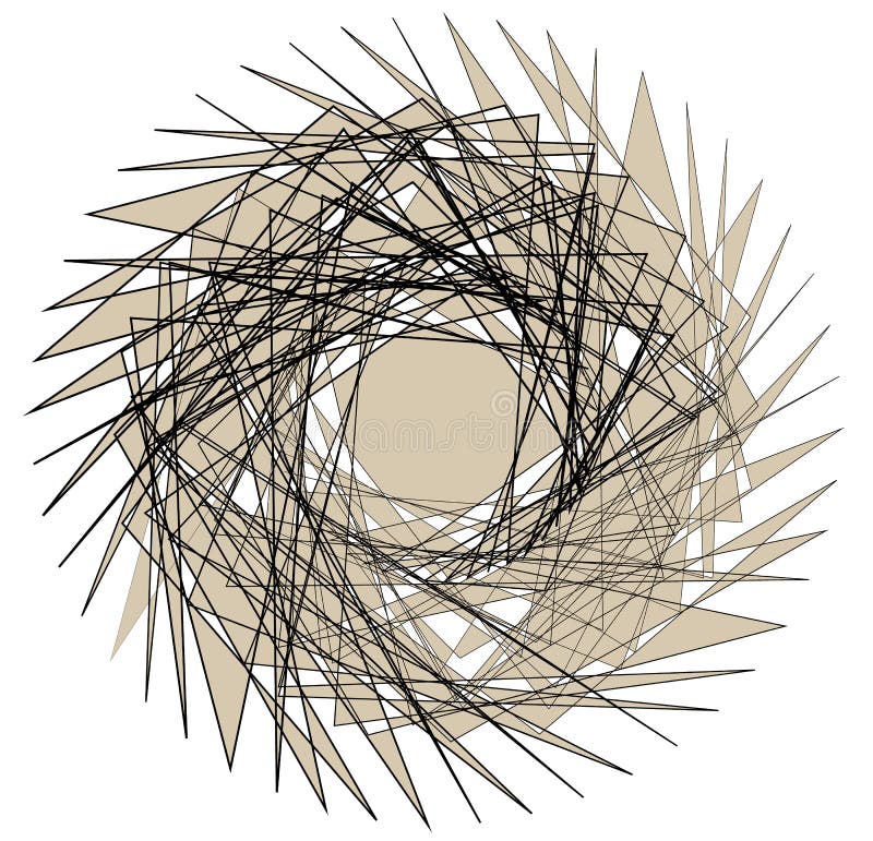 Geometric Edgy Random Shape. Abstract Textured Design Stock ...