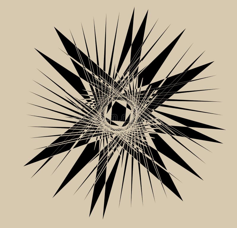 Geometric Edgy Random Shape. Abstract Textured Design Stock Vector ...