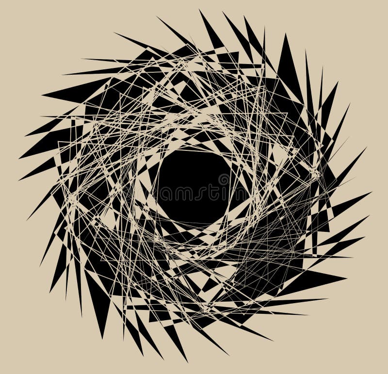Geometric Edgy Random Shape. Abstract Textured Design Stock Vector ...