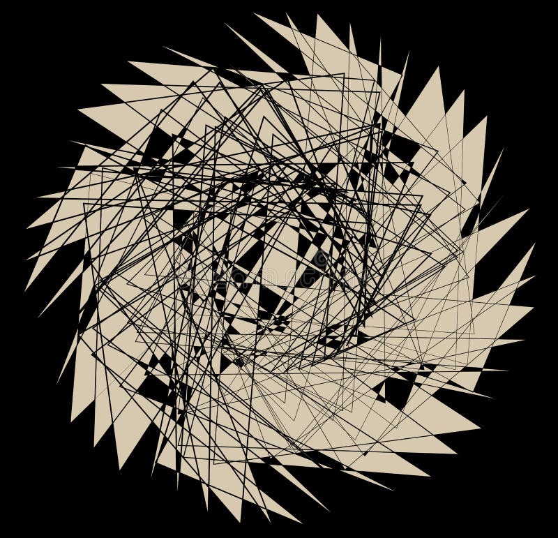 Geometric Edgy Random Shape. Abstract Textured Design Stock Vector ...