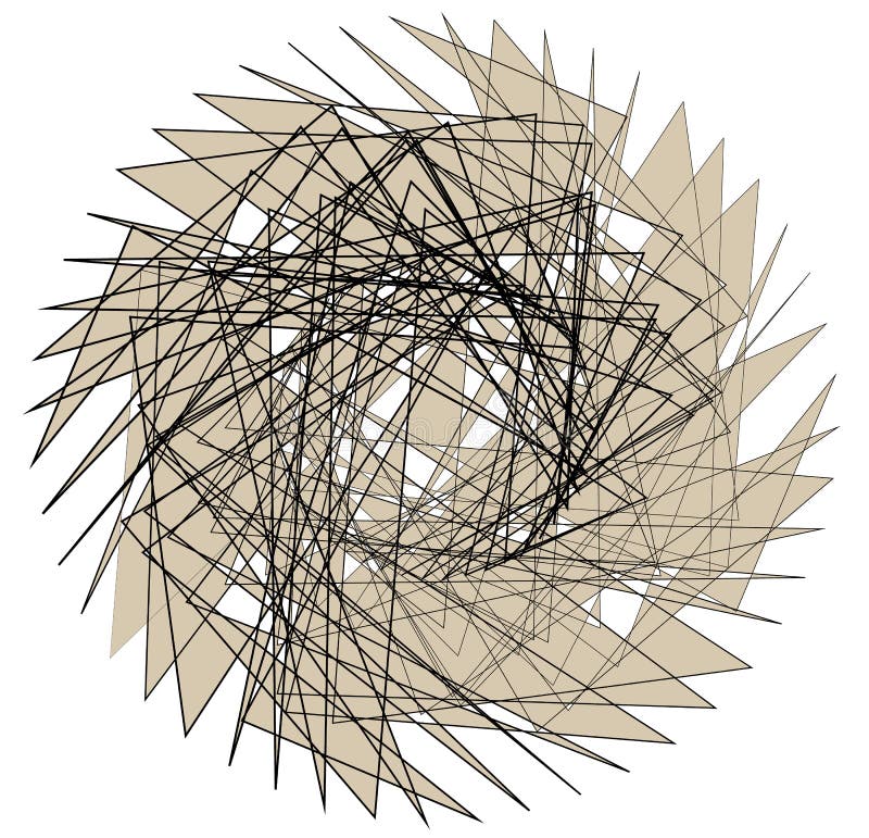 Geometric Edgy Random Shape. Abstract Textured Design Stock Vector ...