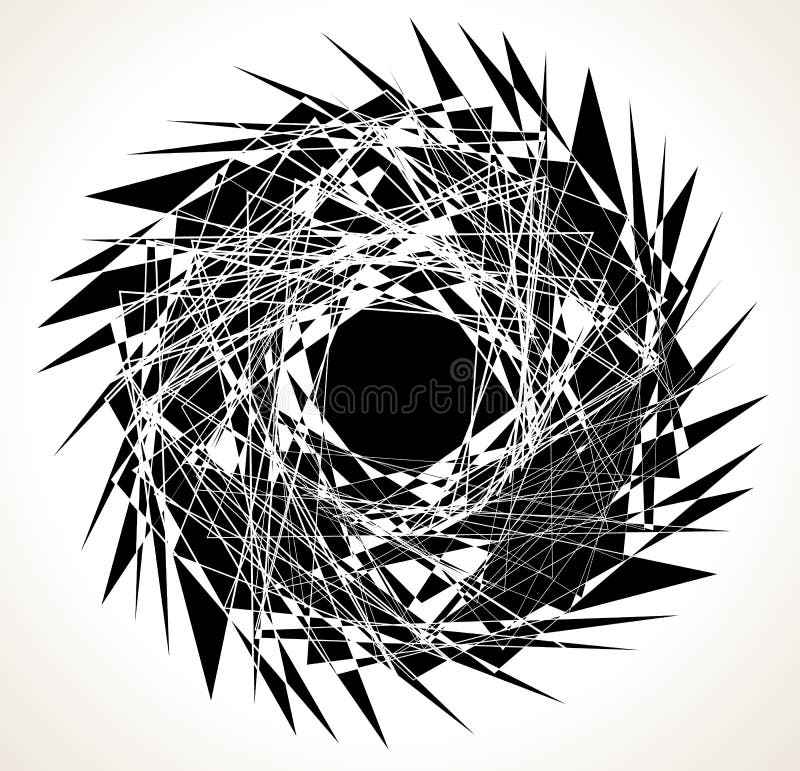 Geometric Edgy Random Shape. Abstract Textured Design Stock Vector ...