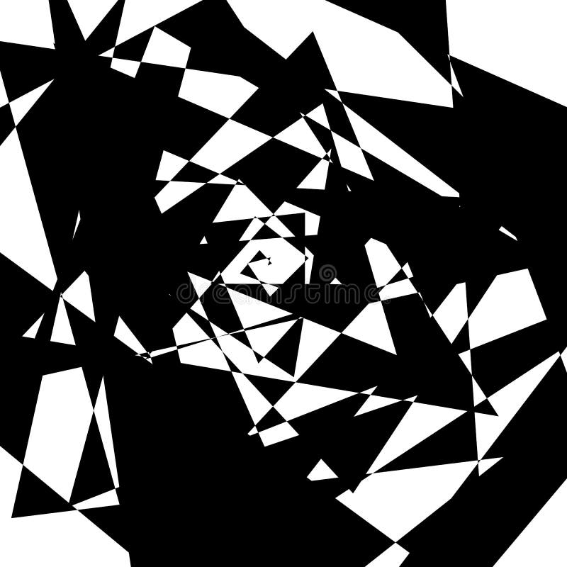 Geometric Edgy Rough Pattern. Abstract Black and White Art Stock Vector ...