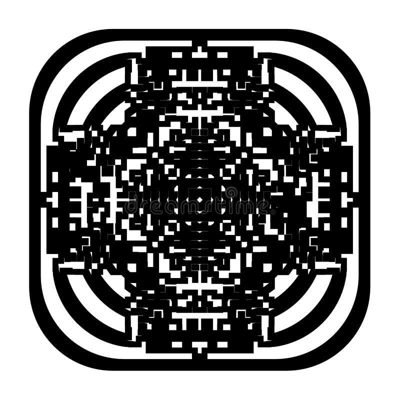 Geometric Element, Pixel Art - Minimalist Abstract Symbol Pattern Stock ...