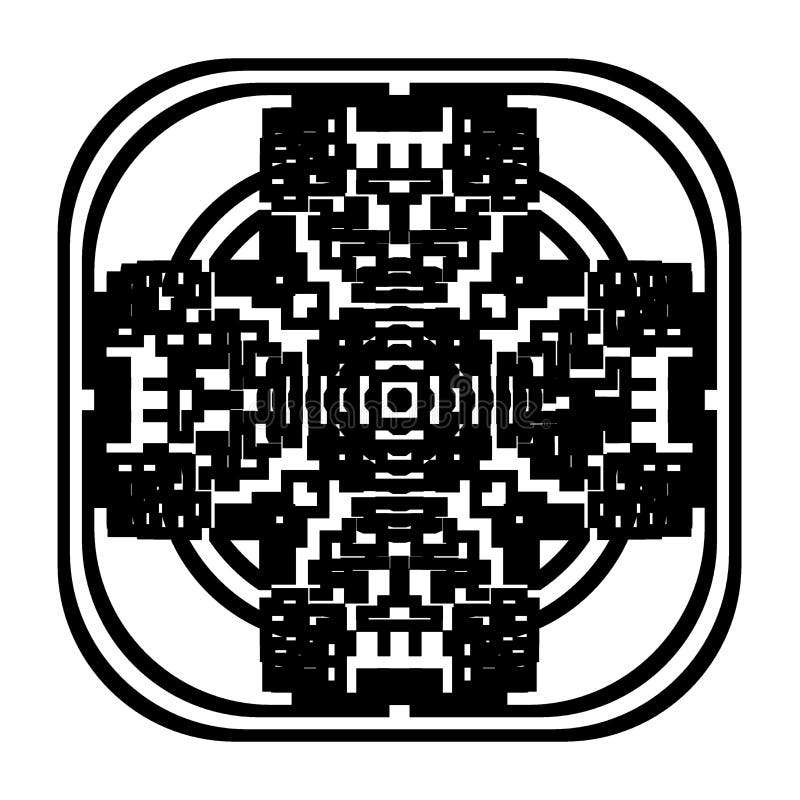 Geometric Element, Pixel Art - Minimalist Abstract Symbol Pattern Stock ...