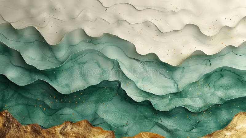 Geometric Elements on an Abstract Brush Stoke Background with a ...