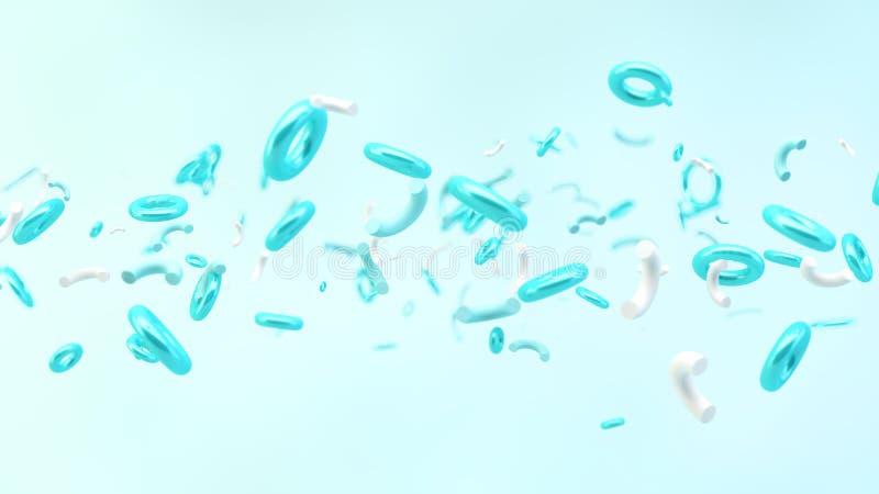 Geometric Elements Floating Stock Illustration - Illustration of ...