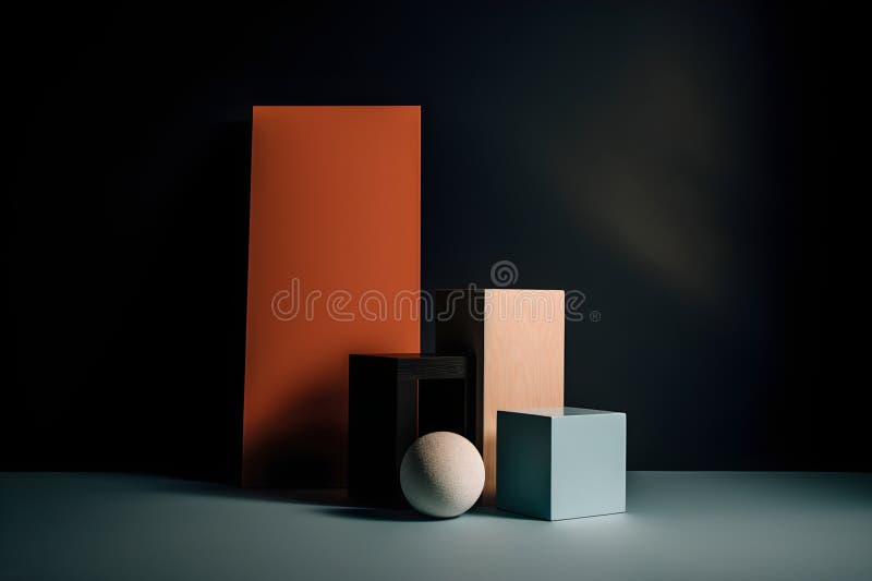 Geometric Elements, Shapes, for Design, Empty Space on a Green ...