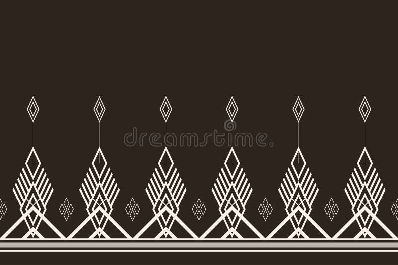 Geometric Ethnic Pattern Seamless Pattern Vector. Style Ethnic Abstract ...