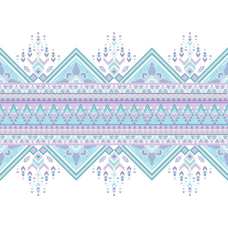 Geometric Ethnic Border Pattern.Abstract Ethnic Pattern Design for ...