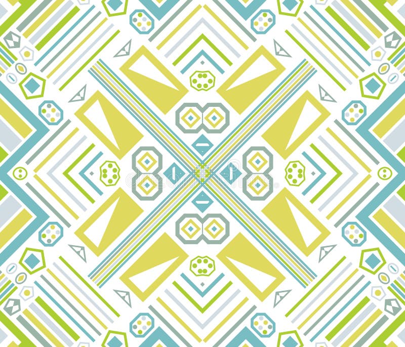 Geometric Ethnic Pattern Design for Background. Vector Illustration ...