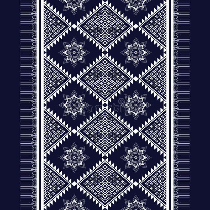 Geometric Ethnic pattern stock illustration. Illustration of carpet ...