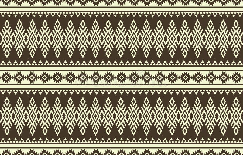 Geometric Ethnic Pattern Design Brown Beige Textile Fabric Background ...