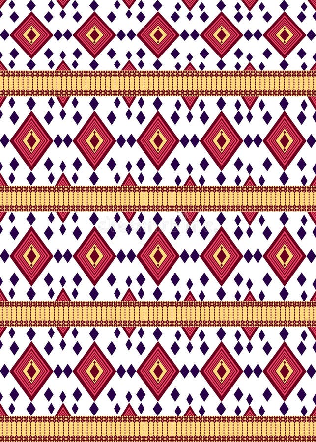 Geometric Ethnic Pattern, Native American, Drawing, Colorful Abstract ...