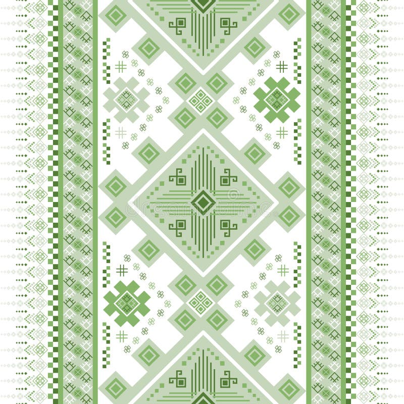 Geometric Ethnic Pattern in Native American Tribal Style Fabric Stock ...