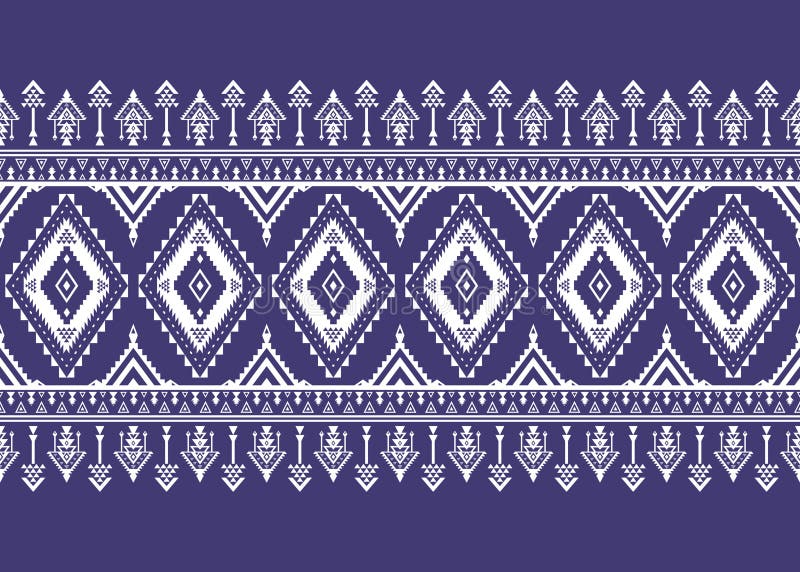 Geometric Ethnic Pattern, Seamless Ethnic Textile Pattern with Tribal ...