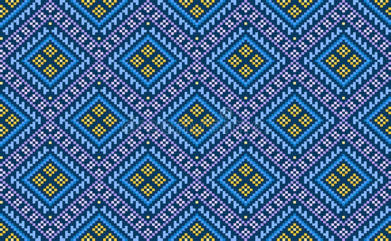 Geometric Ethnic Pattern Vector Embroidery Geometric Background Pixel