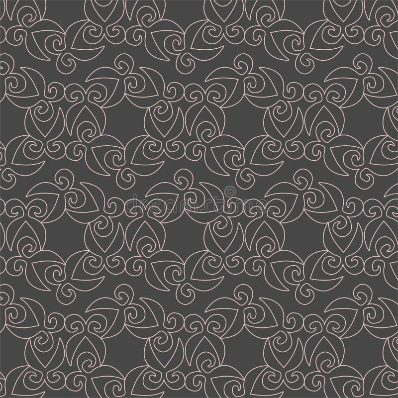 Geometric F Contour Pattern on Gray Background. Stock Vector ...