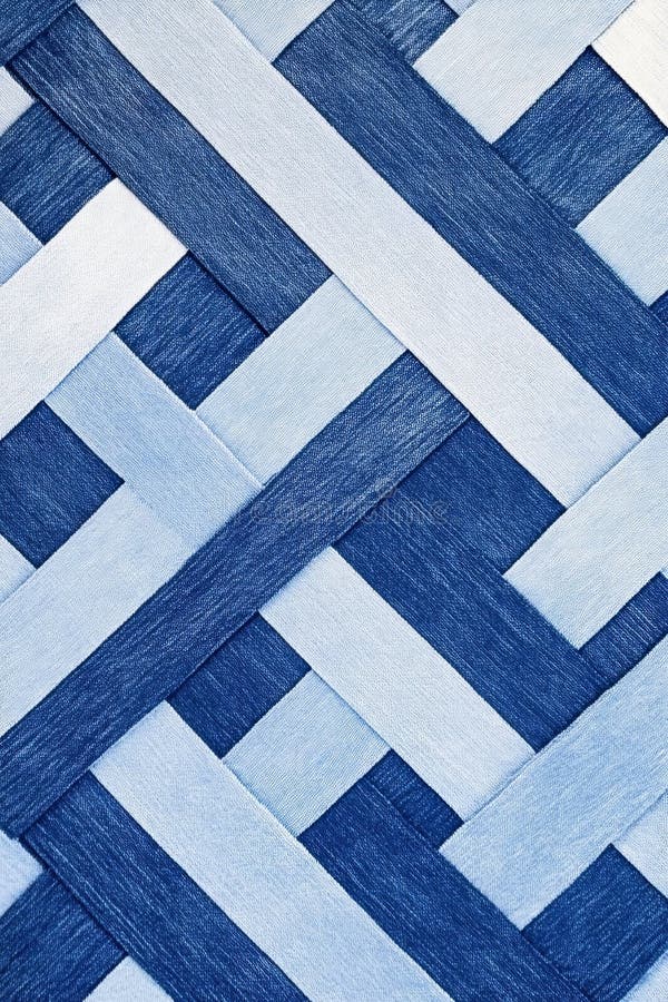 Geometric Fabric Pattern Woven in Soft Blue Tones for a Seamless and ...
