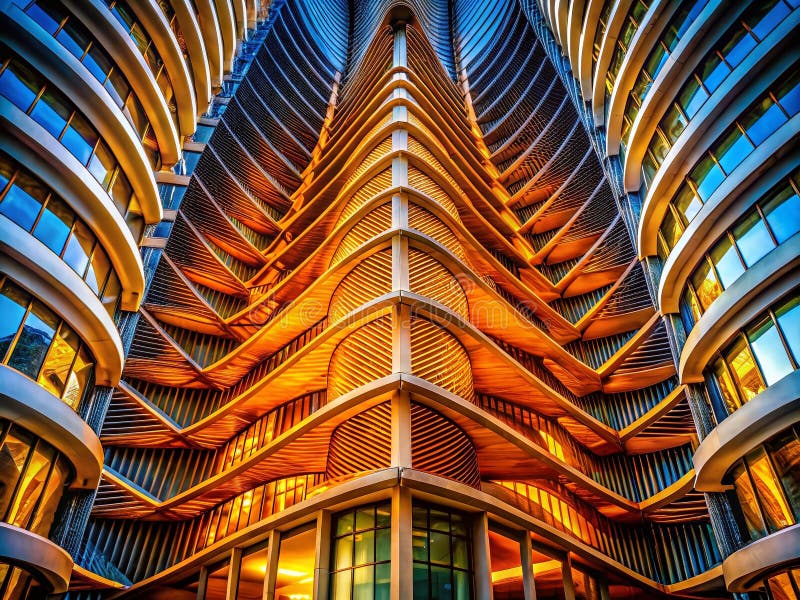 Geometric Facade Design a Skeletal Symphony of Modern Architecture ...