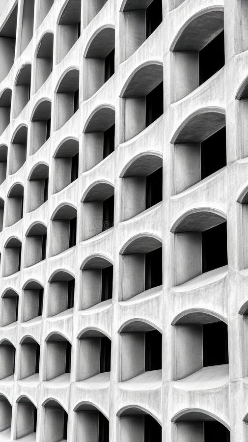 Geometric Facade with Repetitive Arched Patterns Creates a Striking ...