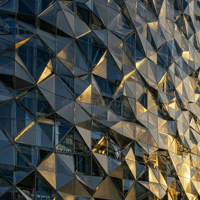 Geometric Facade with a Visually Complex, Tessellated Pattern of ...