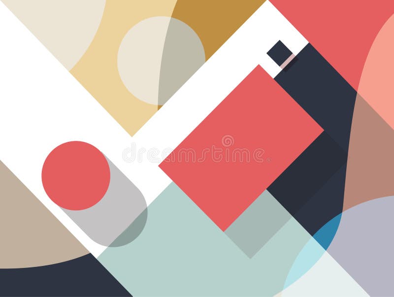 Geometric Fashion Design. Various Shapes in the Form of Technical ...