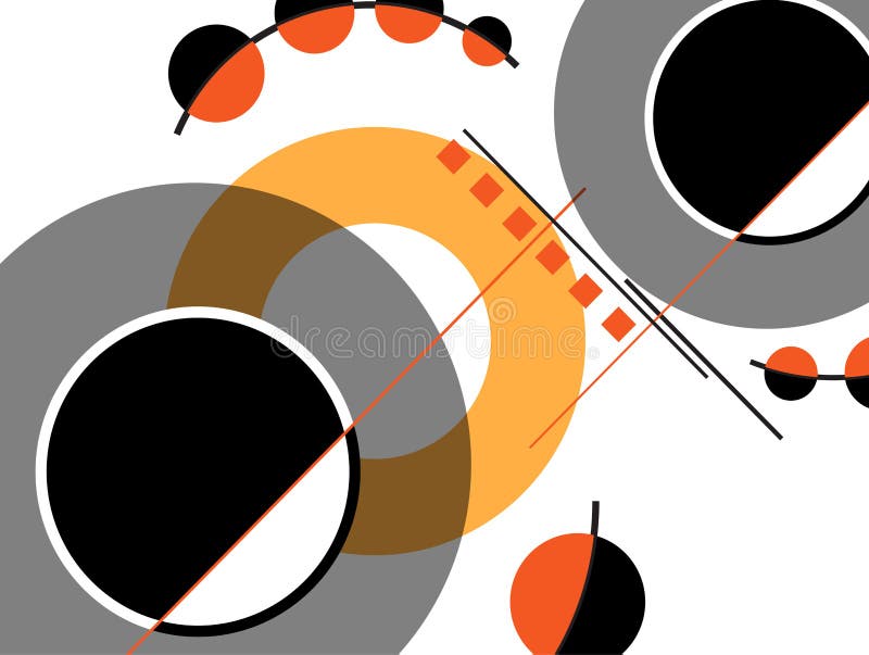 Geometric Fashion Design. Various Shapes in the Form of Technical ...