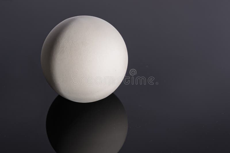 Geometric Figure, Educational, White on a Black Background. Ball Stock ...