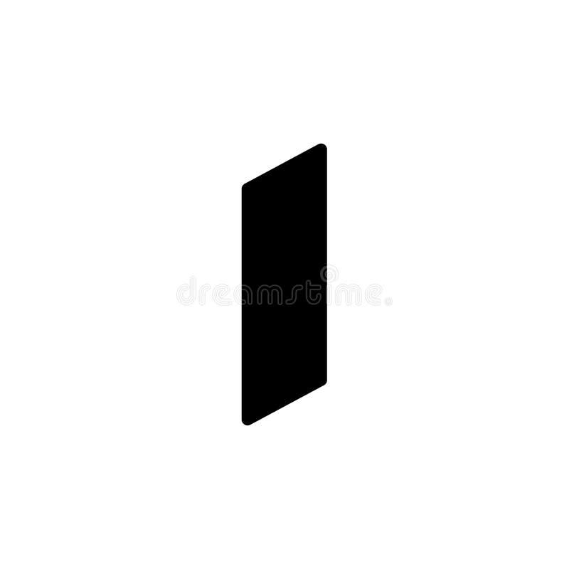 Geometric Figure Rectangle Sign. Rounded Corners Eps Ten Stock Vector ...